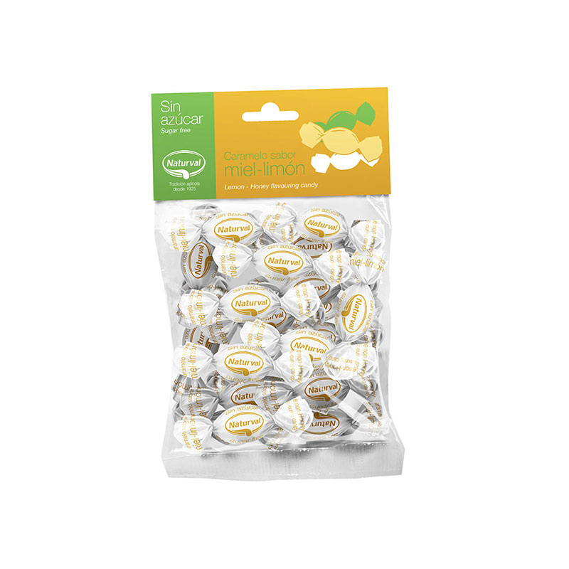 Caramelo sin azúcar - Limón 100g - Naturval
