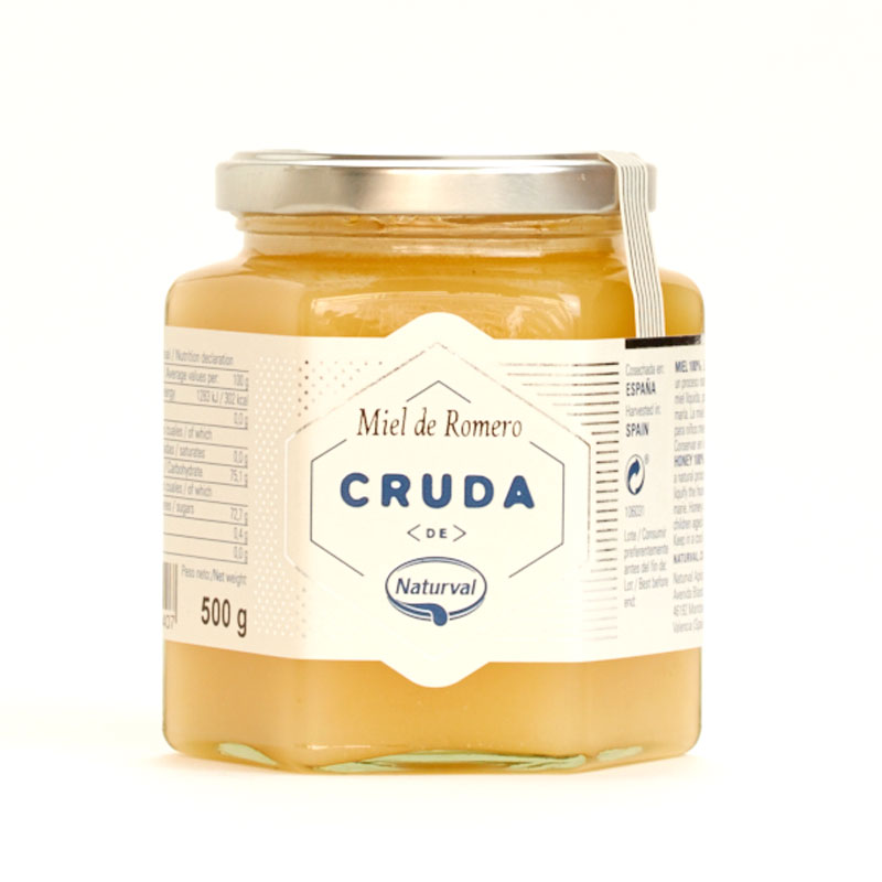 Miel Cruda de Romero Cremosa 500g - Naturval